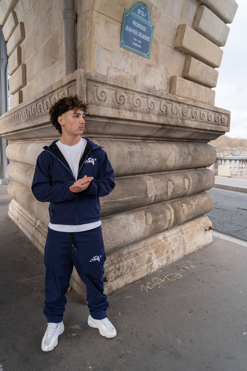 Navy Blue Windbreaker Set – SQ